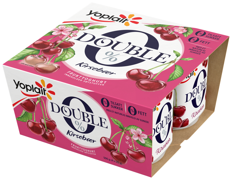 YOPLAIT 00% KIRSEBÆR 4X125G